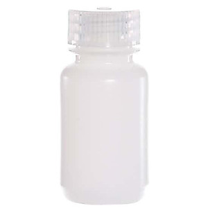Cole-Parmer Essentials Wide-Mouth Plastic Bottle, HDPE, 60mL (2oz); 12/PK