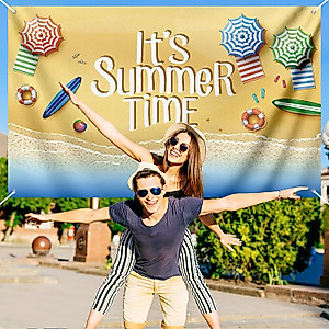 Summer Beach Decorations for Party 70.8 * 43.3 in Hawaiian Party Banner Surfboard Background for Birthday Summer Themed Party Supplies Favors