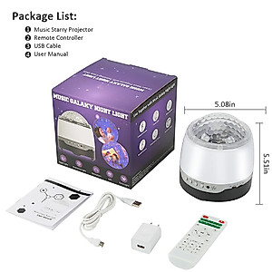 Star Projector, LED Night Light White Noise Sound Machine, 8 Soother Sounds, 10 Light Modes, Music Speaker, Timer and Brightness Adjustable, Sleep Therapy for Baby Nursery Kids Adults Bedroom