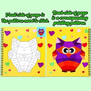 4PCS Crafts for Kids Ages 4-8 Sticker Books - Includes Dinosaur Llama Turtle and More Animal Designs Gift Party Create 40 Pictures