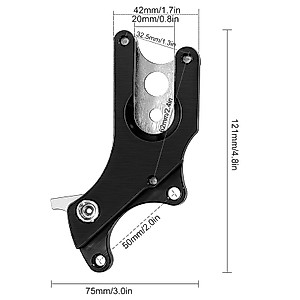 Bike Disc Brake Adapter Converter, Aluminum Alloy 126g Bike Disc Brake Conversion Upgrade Accessory Electric Modification Accessories