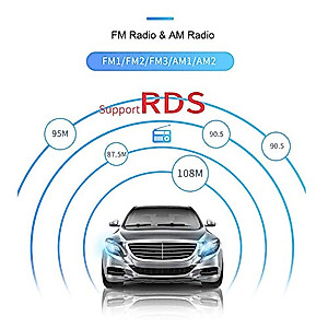 Regetek Single Din Car Stereo 7 inch Bluetooth Car Audio Video Player RDS FM AM Car Radio Player USB/AUX/TF HD Telescopic Retractable Capacitive Touch Screen