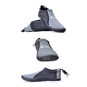 Dive Boots Neoprene Wetsuit Booties Scuba Diving Booties 3MM 5MM for Men Women, Fin Booties Quick-Dry Anti-Slip Water Sports Boots for Surfing Fishing Kayaking (3mm Grey, US Men’s 5 / US Women’s 6)