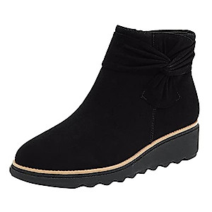 Womens Sandals, Knee High Boots Women Wide Calf Womens Ankle Strap Boots Size 8 Boots Lace Up Booties Waterproof Cow Print Boots Womens Running Shoes Black