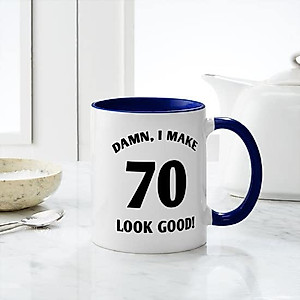 CafePress 70 Yr Old Gag Gift Mug Ceramic Coffee Mug, Tea Cup 11 oz