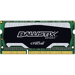 Ballistix Sport 8GB Single DDR3 1866 MT/s (PC3-12800) SODIMM 204-Pin Memory - BLS8G3N18AES4