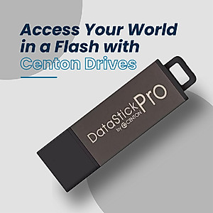 Centon DataStick Pro USB 2.0 Flash Drive 8GB x 5, Grey