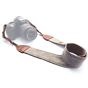 Alled XN01-0942 Neck Shoulder Belt Strap, Vintage Print Soft Colorful Camera Straps for Women/Men for All DSLR/Nikon/Canon/Sony/Olympus/Samsung/Pentax/Olympus, Brown
