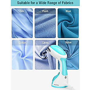 BEAUTURAL Steamer for Clothes, Portable Handheld Garment Fabric Wrinkles Remover, 30-Second Fast Heat-up, Auto-Off, Large Detachable Water Tank