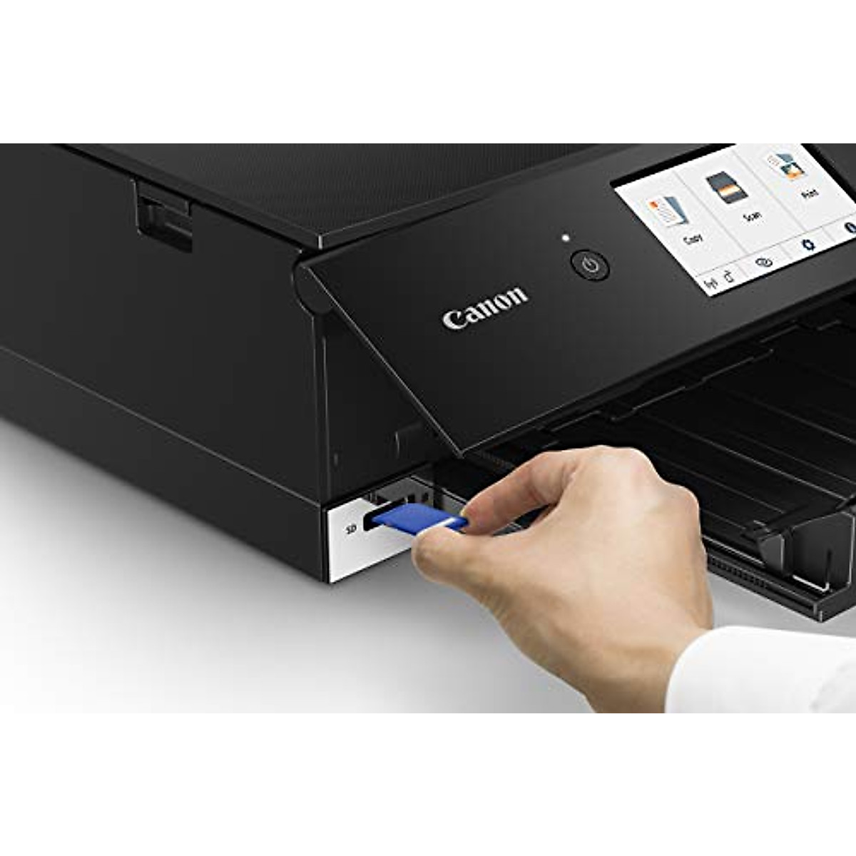 Canon TS8320 All in One Wireless Color Printer for Home | Copier | Scanner | Inkjet Printer | with Mobile Printing, Black, Amazon Dash Replenishment Ready