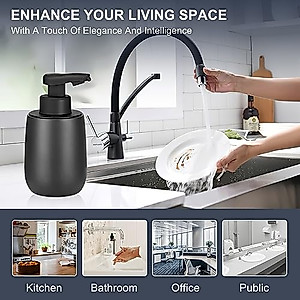 Phneems Automatic Soap Dispenser Foaming Hand Free Foam Rechargeable Touchless Smart Electric Auto Dish for Bathroom, Kitchen, Commercia Grey