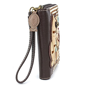 Chala Handbags Cat Generation II Zip-Around Wristlet Wallet, Cat Mom Cat Lovers