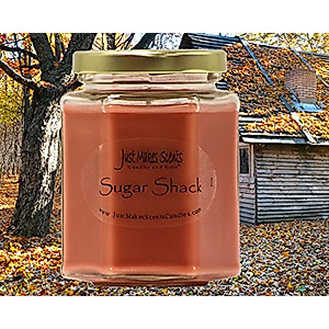 Sugar Shack (Maple, Bourbon & Gunpowder) Blended Soy Candle by Just Makes Scents