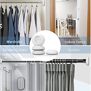 PATAPLUS 4 Pack Baby Gate Wall Protector, Safety Protect Walls & Doorways for Pet & Dog Gates, More Stable Pressure Mounted Extra Wide Baby Gate, Fit for Wall,Doorway, Baseboard, Stairs