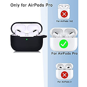 4-in-1 for AirPods Pro 1st Generation Case Cover Accessories Set Kit, Cute for AirPod Pro Case Skin with Fur Ball Pompom/Wristlet Bracelet Keychain/Credit Card Holder Purse for Women and Girls Red