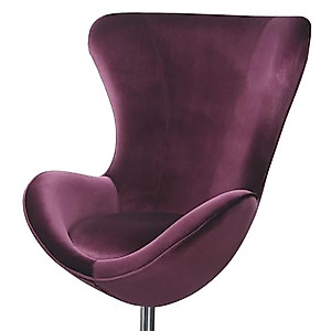 Purple Accent Chair, Wood Chair Indoor Armchair Comfy Modern Home Furniture for Living Room 23.38" L X 29.5" W 44" H