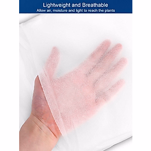 Homoda Plant Covers Freeze Protection Large, 60''W x 70''H Shrub Covers with Zipper and Drawstring, Frost Cloth for Winter, Outdoor Plant Blankets for Cold Weather