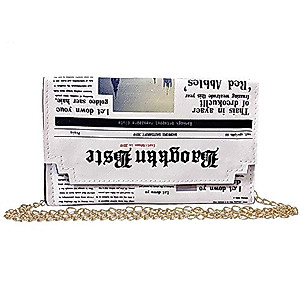 KIAR White purse Flat Evening Bag Small Clutch Envelope CrossBody Bag for girls women, White1