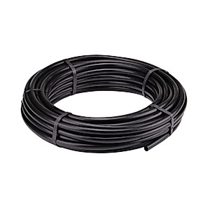 Raindrip 062010P 0.710-Inch Drip Irrigation Supply Tubing, 100-Foot, Irrigation Drippers, Drip Emitters, Drip Irrigation Parts, and Drip Systems, Made with Polyethylene, Black
