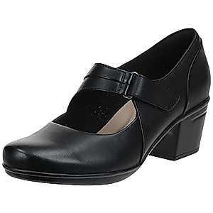 Clarks womens Emslie Lulin footwear, Black, 10 Wide US