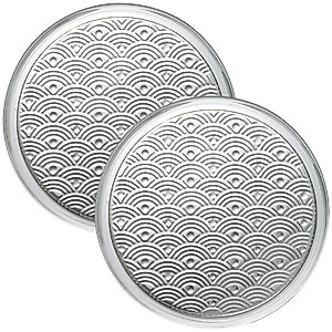 Cabilock 2pcs Glass Tea Coaster Cup Mug Pad Tea Bag Saucers Dessert Dishes Coasters Gold Bars Car Coaster Costers Seasoning Dish Mug Saucers Gongfu Tea Saucer Crystal Coaster Round Decorate