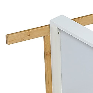 Magshion 4-Tier Ladder Shelf Casual Home Basics Modern Bookshelf Organizer, Storage Rack Shelves, Decorative Leaning Bookshelf for Bathroom, Living Room, Corner Display Bookcase