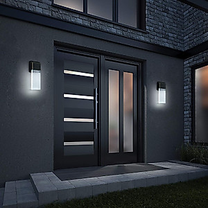 Derynome Outdoor Wall Sconce 2 Pack,Wall Light Fixture with Bubble Glass for Doorway Garden Hallway Patio Living Room,Oil Rubbed Bronze