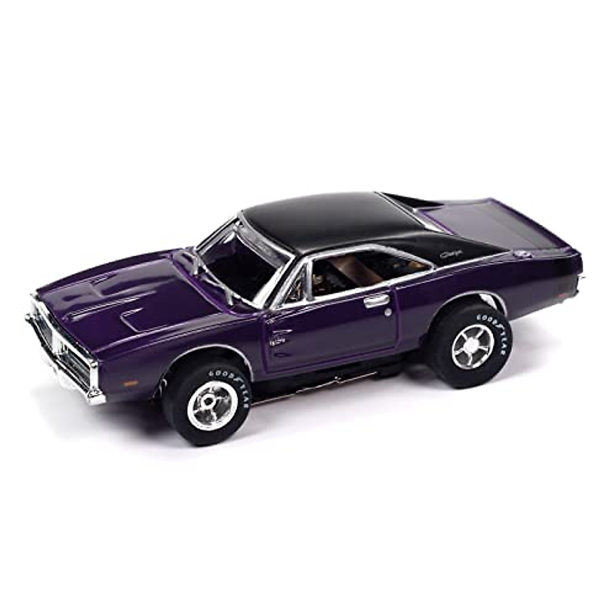 Auto World Xtraction 1969 Dodge Charger (Plum Crazy Purple) HO Scale Slot Car