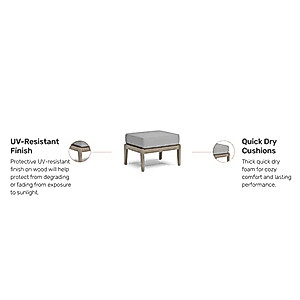 Homestyles Sustain Outdoor Ottoman