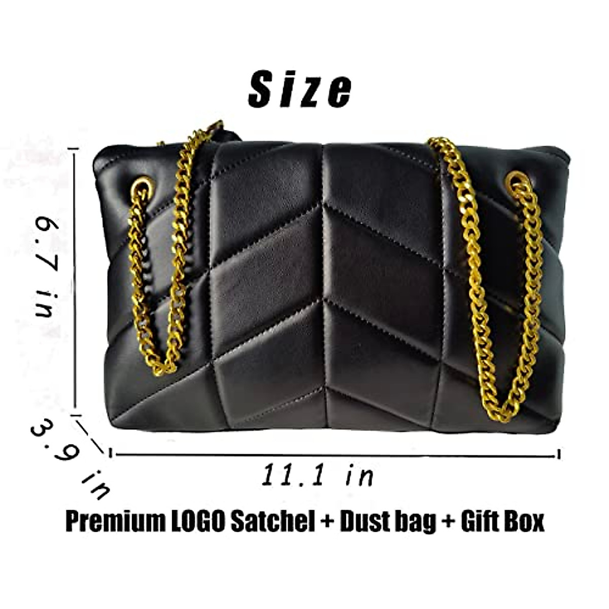 DIPACE Women Small Quilted Crossbody Bags luxury Designer Evening Bag Clutch Purses and Handbags with Prom Wallets (Black Lattices)