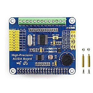 XYGStudy for Raspberry Pi 4B/3B+/3B/2B/B+/A+ Jetson Nano High-Precision AD/DA Expansion Board Sheild Onboard ADS1256 DAC8552 ADC DAC Jumper