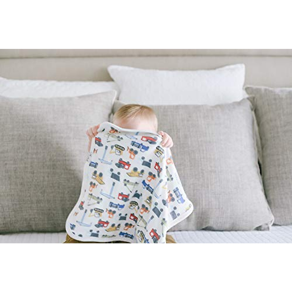 Copper Pearl 3-Layer Knit Security Blanket Set Sized 16" x 16" 2-Pack Diesel