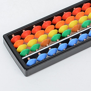 AMLESO Professional 17 Column Math Abacus Chinese Japanese Calculator Counting Tool Montessori Toy Math Arithmetic Toy Counting Toy for Kids