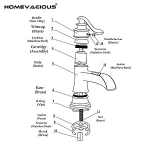 Oil Rubbed Bronze Bathroom Faucet Waterfall Sink Basin Single Handle Bath Lavatory Farmhouse Faucets Antique Black One Hole Lever Spout Mixer Tap Commercial Supply Hose Lead-Free