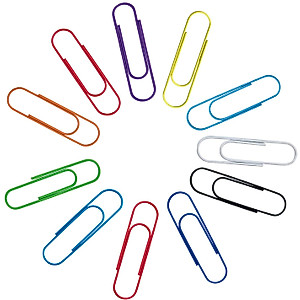 Paper Clips, 40 Pack 4 Inches Mega Large Paper Clips - 100mm Extra Large Multicolored Jumbo Coated Paperclips Big Sheet Holder for Office School Document Organizing