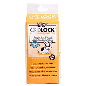 GridLock Housebreaking 24" x 24" Pet Training Wee Wee Pads (50 Pack)