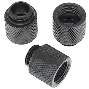 3 Pcs G1/4 Male to Female Extender Fitting with O-Ring for PC Water Cooling Systems [FDXGYH, Ordinary]