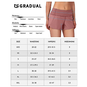 G Gradual Women's Running Shorts with Mesh Liner 3" Workout Athletic Shorts for Women with Phone Pockets(Black,Small)