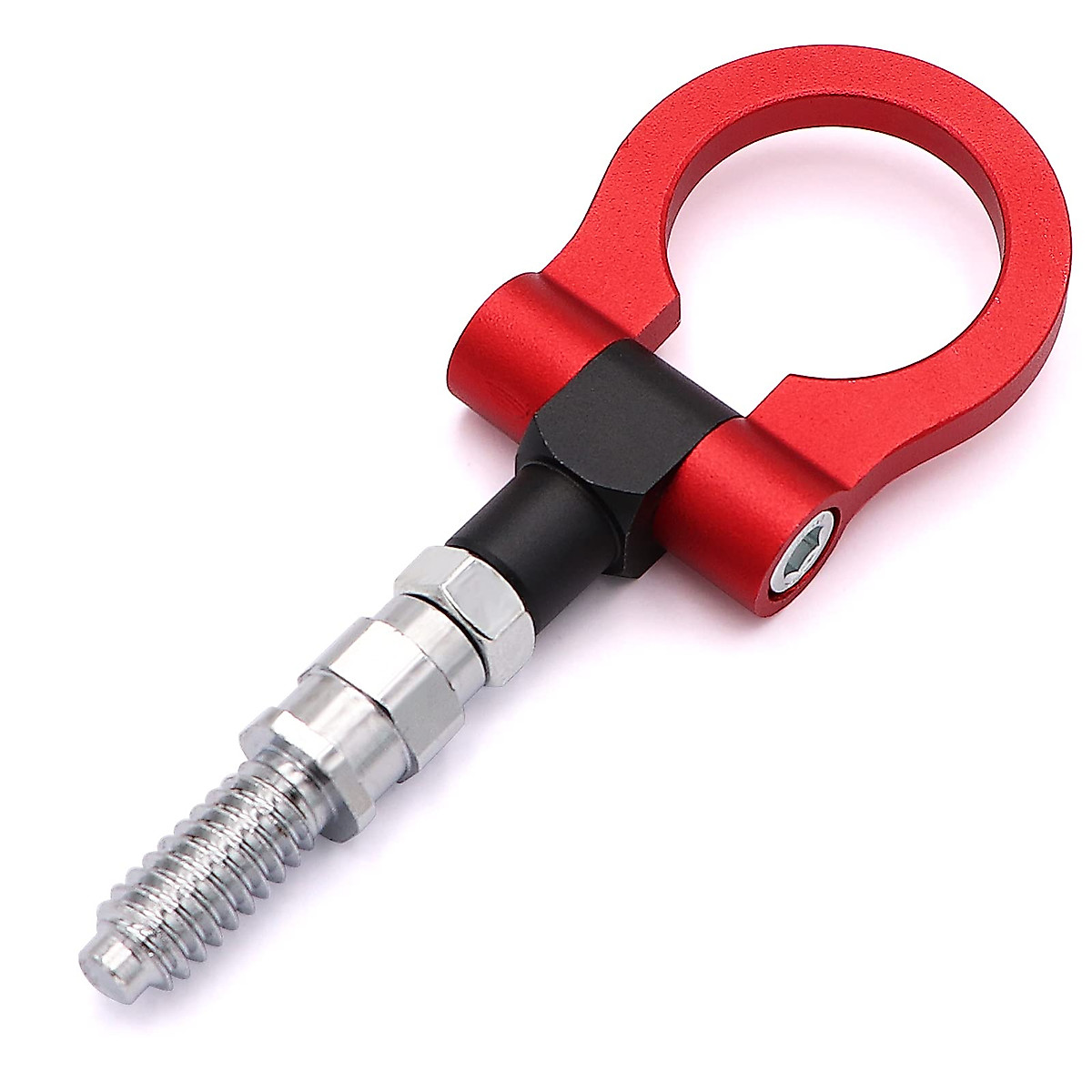 Car Refitted Front Rear Bumper Trailer Ring Eye Towing Tow Hook Kit Hook Screw On Only Compatible with BMW 1 3 5 Series X5 X6 E30 E34 E36 E39 E46 E82 E90 E91 E92 E93 E70 E71 Mini Cooper