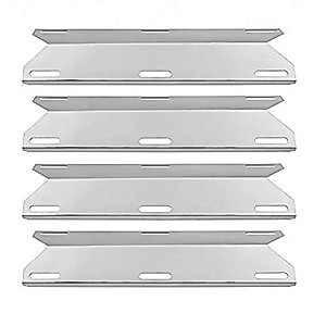 SHINESTAR 4-Pack Stainless Steel Grill Heat Plate Replacement Parts for Charmglow 720-0304, Nexgrill 720-0304, Permasteel PG-50400-S and Other Gas Grill Models, 17 5/16