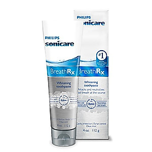 Philips Sonicare BreathRx Whitening Toothpaste, Mint, 4 Oz