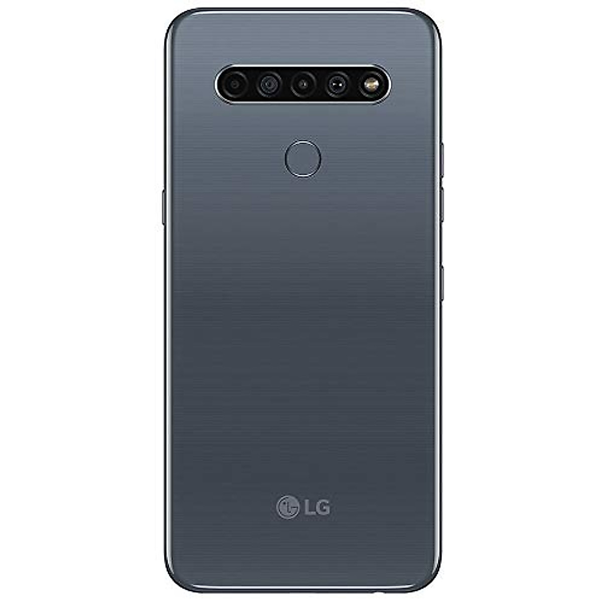 LG K61 (128GB, 4GB) 6.53" FHD+, 48MP Quad Camera, 4000mAh Battery, Dual SIM GSM Unlocked US 4G LTE (T-Mobile, AT&T) International Model LM-Q630BAW (Titan, 64GB SD Bundle)