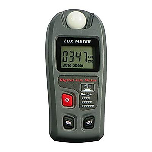 Leaton Digital Luxmeter/Digital Illuminance Light Meter lux meter with LCD Display(Range: 0.1~200,000 Lux Luxmeter, 0.01~20,000Fc)