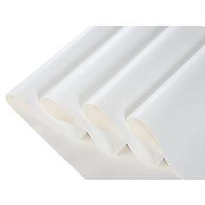 CDY Marine Vinyl Faux Leather Sheets:Soft Waterproof Synthetic Fabric Material Faux Leather 54" x 36" Very Suitable for Making Crafts DIY Upholstery Boat Car Sofa (White)