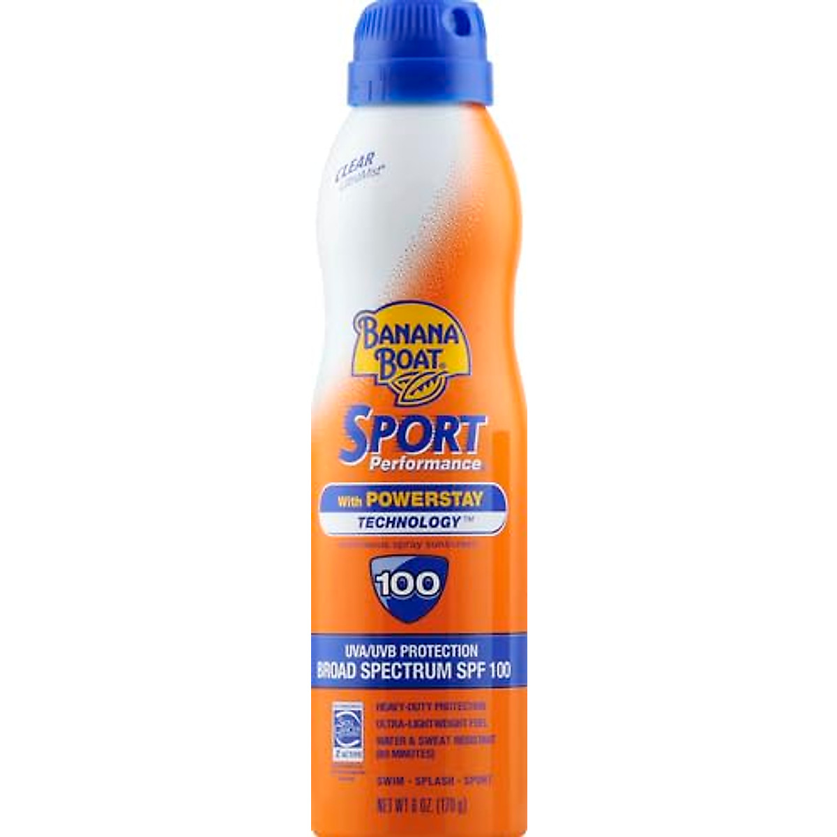 Banana Boat Sport Ultra SPF 100 Sunscreen Spray, 6oz | Sport Sunscreen Spray SPF 100, Banana Boat Sunscreen SPF 100 Spray, High SPF Sunscreen, Water Resistant Sunscreen, 6oz