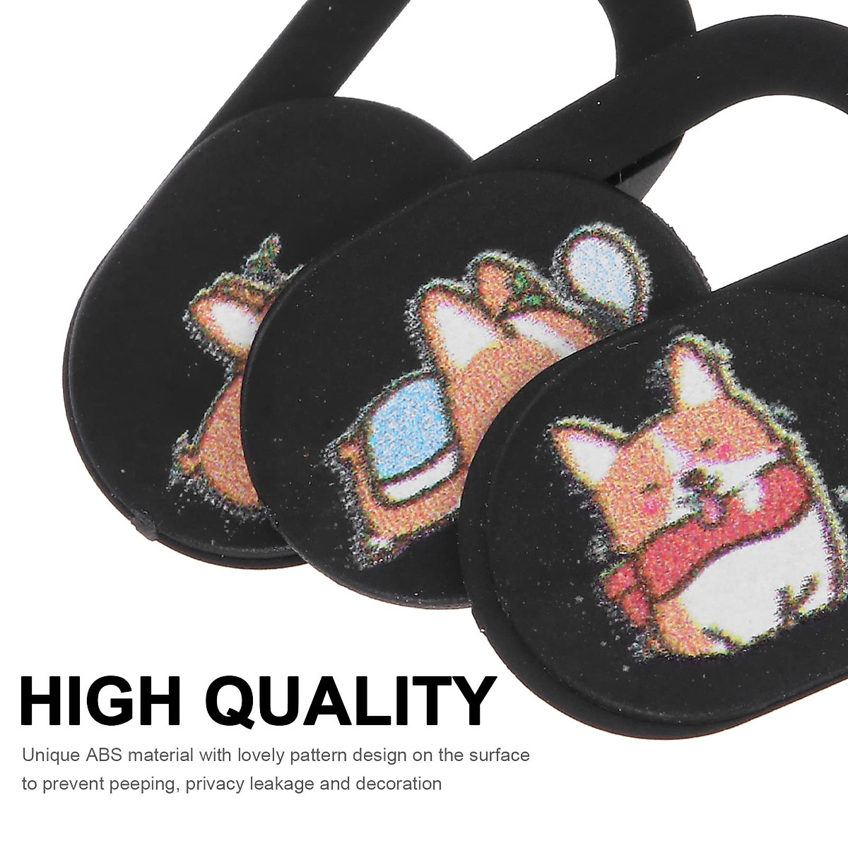 Gatuida 3pcs Camera Cover Privacy Sticker Privacy Security Camera Slider Cartoon Notebook Camera Shield Webcam Cover Web Cam Lens Cover Webcam Privacy Covers Protective Cover Abs Flat