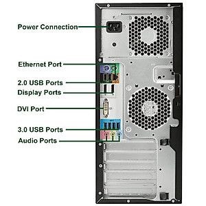 HP Z240 Tower Computer Workstation PC, Intel Core i5 6600 3.3GHz Processor, 16GB DDR4 Ram, 256GB NVMe SSD, 3TB Hard Drive, Wireless Keyboard & Mouse, WiFi | Bluetooth, Windows 10 Pro (Renewed)