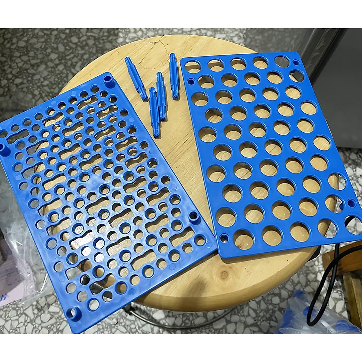 GIFTED LUGAR Detachable 15 ml Centrifuge Vial Rack, Test Tube Rack Holder Storage for Laboratory (50 Well)