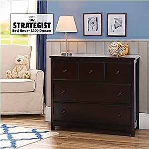 Delta Children 3 Drawer Dresser, Greenguard Gold Certified, Dark Chocolate