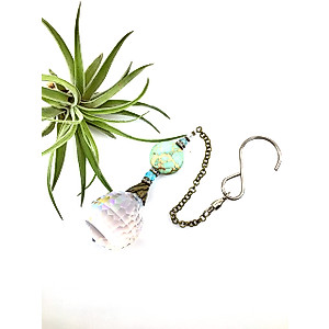 Handmade, Boho Crystal Sun Catcher, Jasper Gemstone, (30mm) Crystal Hanging for Windows, Ornament, Car Charm, Garden, Gift, Family, Mom, Aunt, Grandma (Length: 11.5 inches) | 2 Dirty Birds Boutique